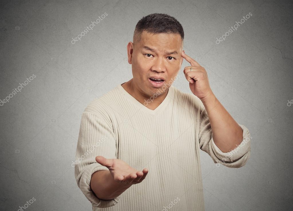 Frustrated Human Face