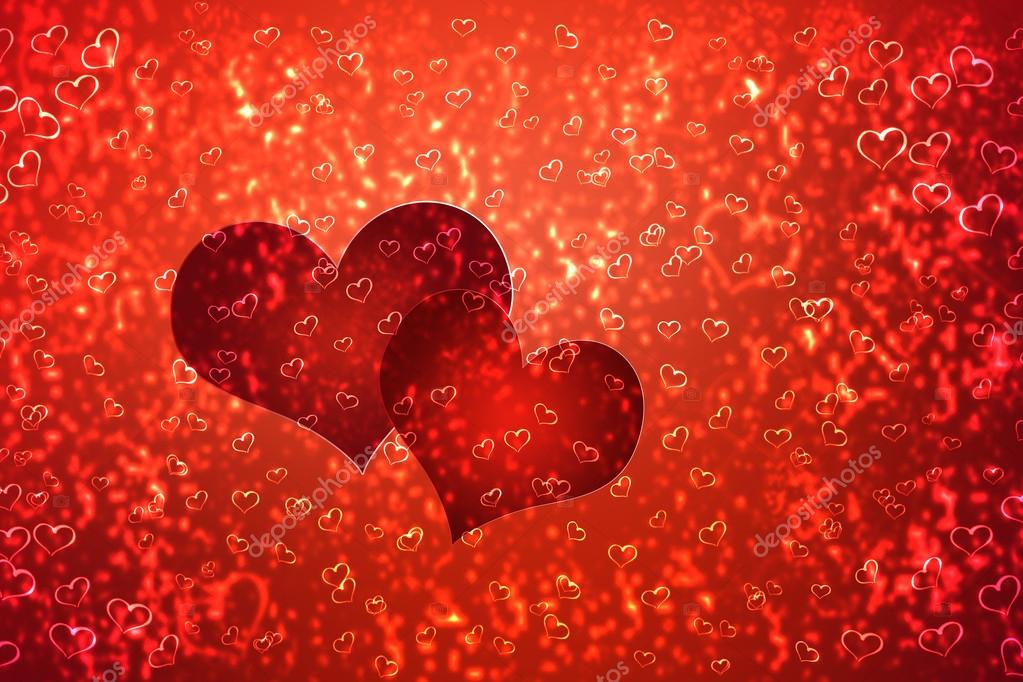 Kırmızı Aşk Kalp Duvar Kağıdı