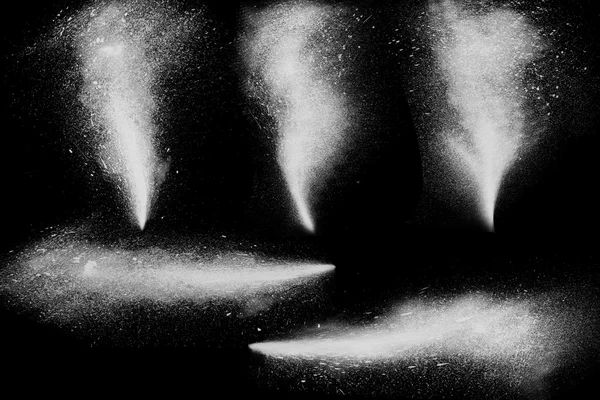 Freeze motion of white powder paint exploding streaming up ⬇ Stock ...