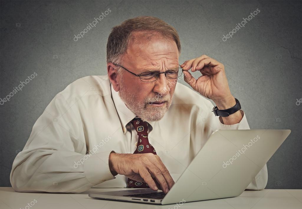 Computer Person Wearing Glasses