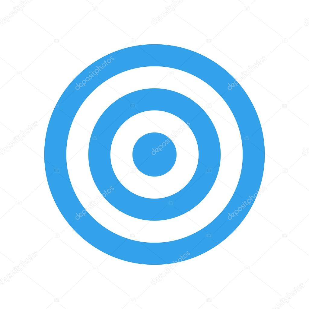 Target icon, modern minimal flat design style. Aim vector illustration ...