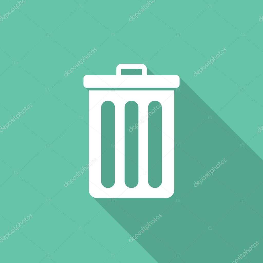Recycle bin icon, modern minimal flat design style. Trash can symbol ... Recycle bin icon, modern minimal flat design style. Trash can symbol ...
