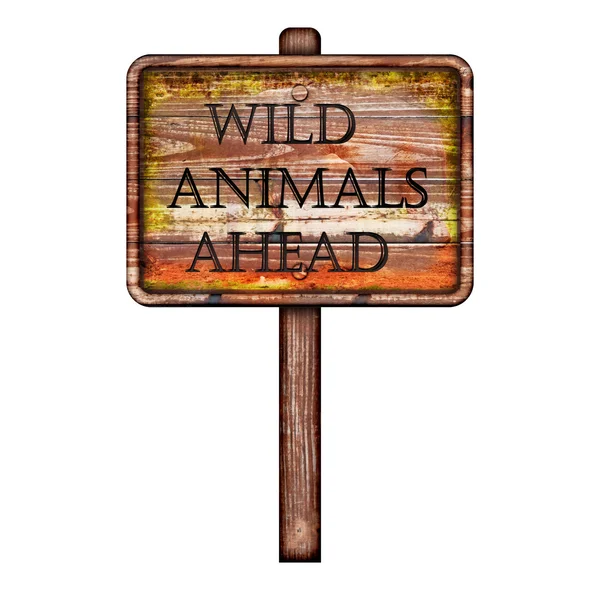 Wild animals ahead sign Stock Photos & Royalty-Free Images | Depositphotos