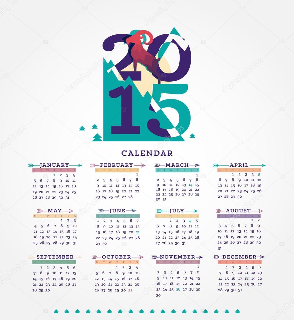 Calendario Vector de stock #62821705 de ©nokastudio