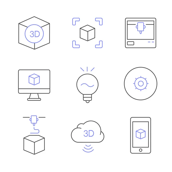 3d print icon Vector Art Stock Images | Depositphotos