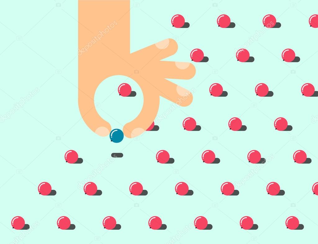 Flat illustration of perfectionism — Stock Vector © Nattle #89516546