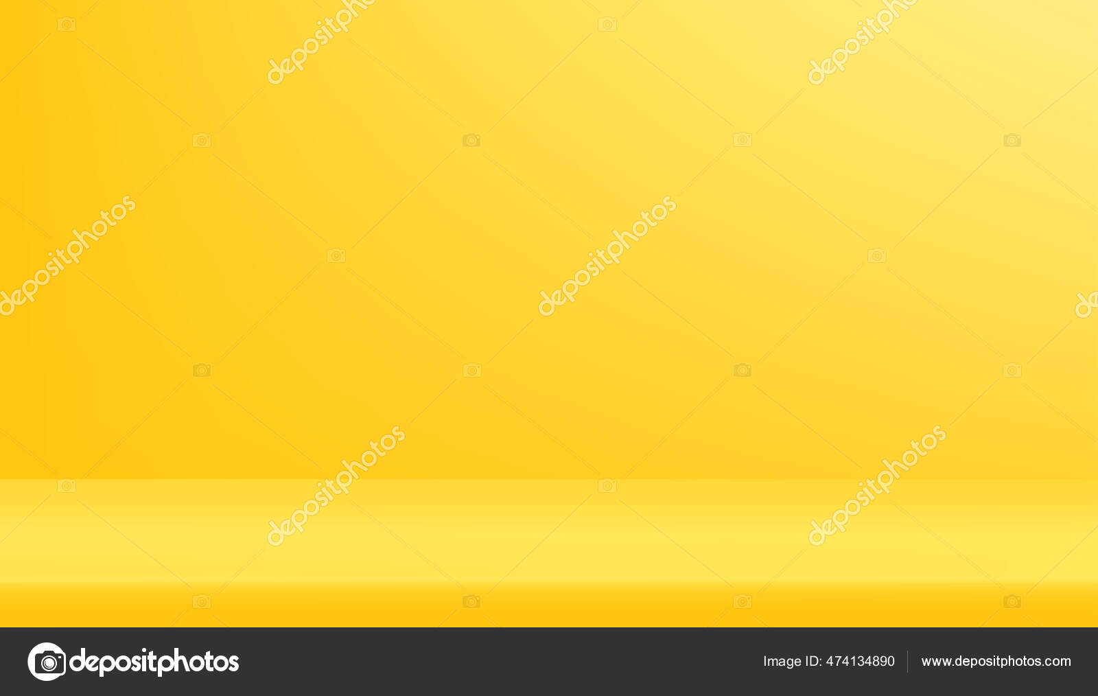 Yellow Background Empty Room Studio Shelf Yellow Gallery Room Copy ...