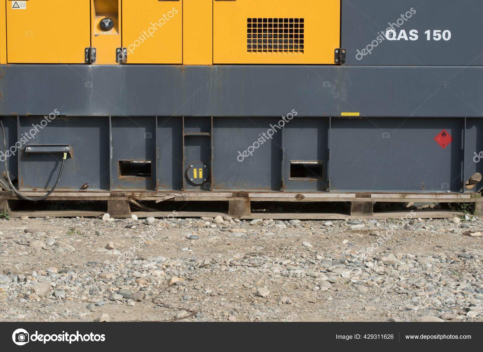 Backup Emergency Power Generator Safety Measure Power Loss — Stock ...