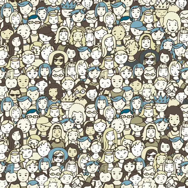 pattern of people crowd - Stock Image - Everypixel