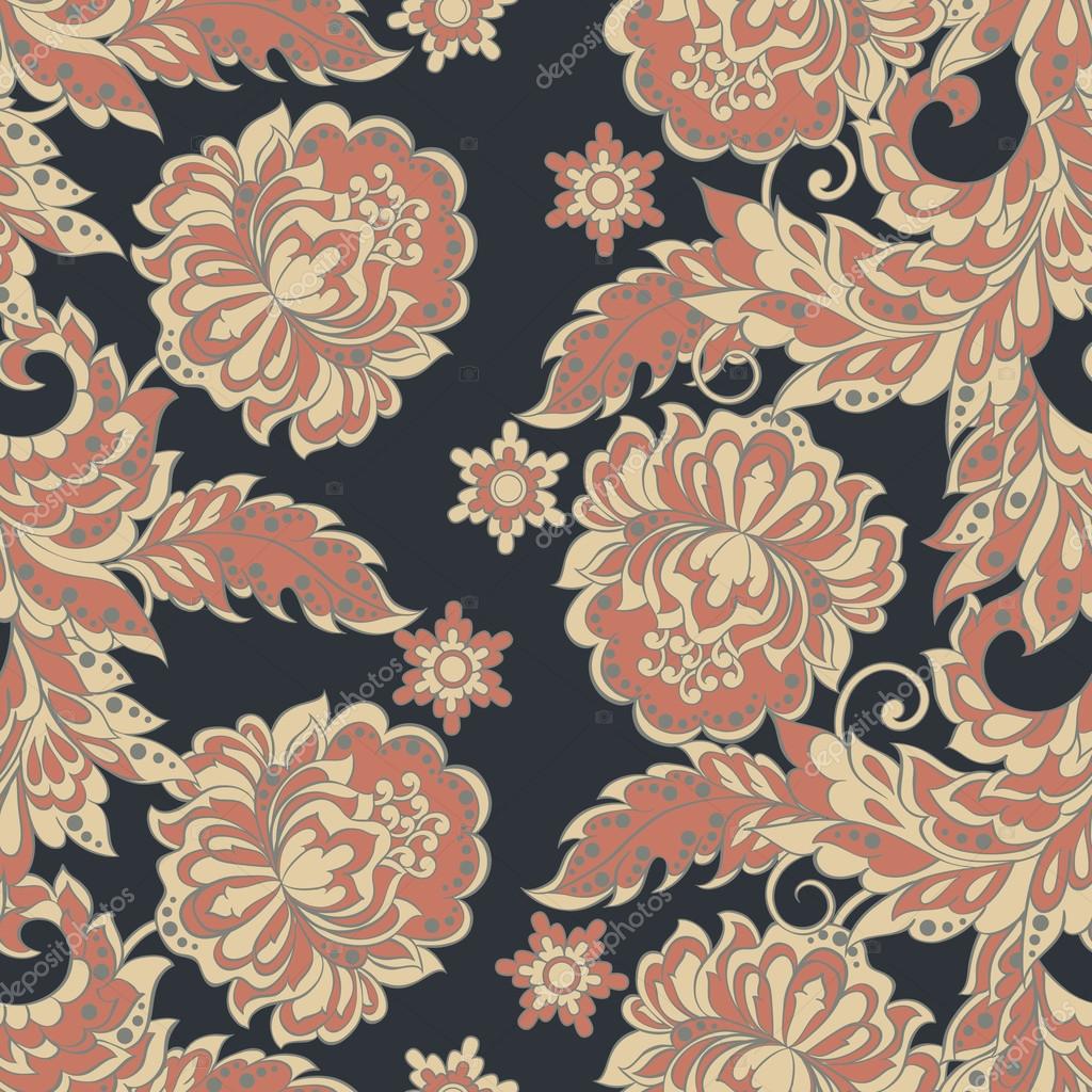 Pattern in Damask style Stock Vector Image by ©meduzzza #117050056