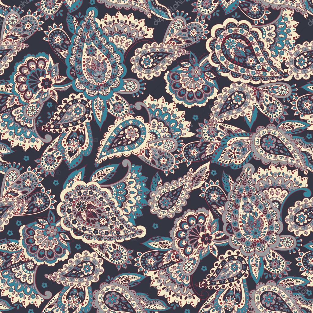 Paisley Seamless Pattern Stock Vector Image By ©meduzzza 119941756