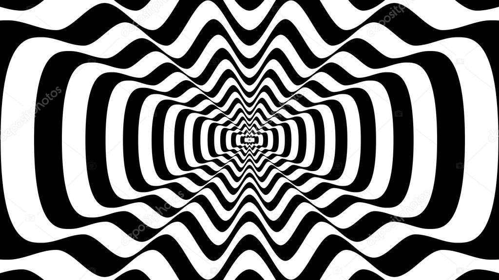 Concentric abstract symbol, wavy shape — Stock Photo © LVV #92155696