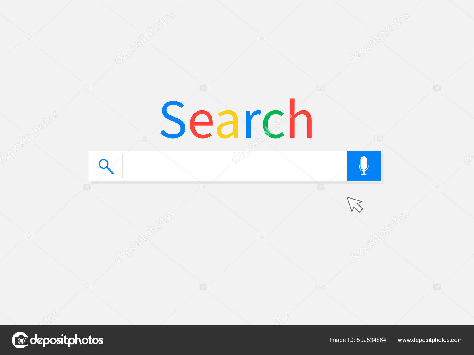 Search Bar Design Element Search Bar Website Mobile Apps Search Stock ...