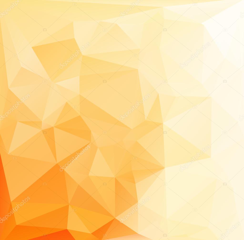 Orange Polygonal Mosaic Background, Creative Design Templates Stock ...