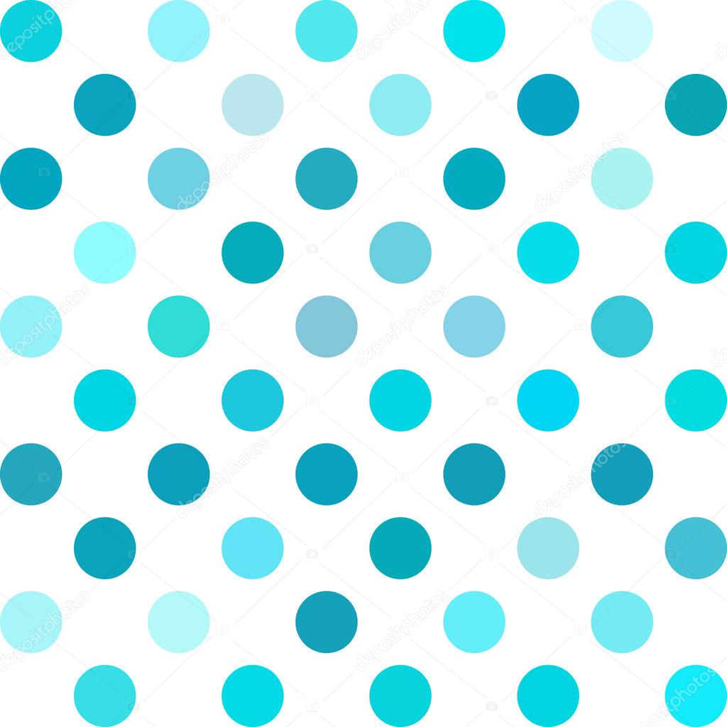 Blue Polka Dots Background