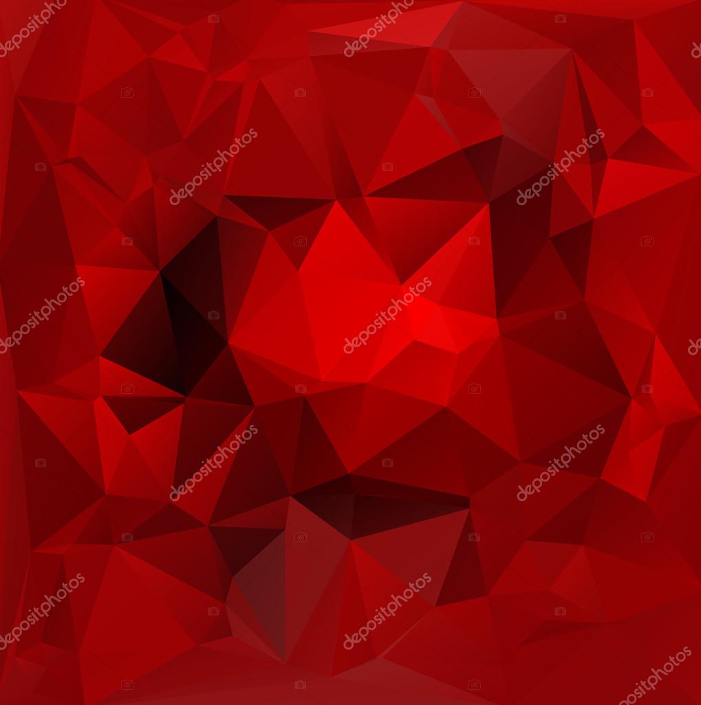 Red White Polygonal Mosaic Background, Vector illustration, Creative ...