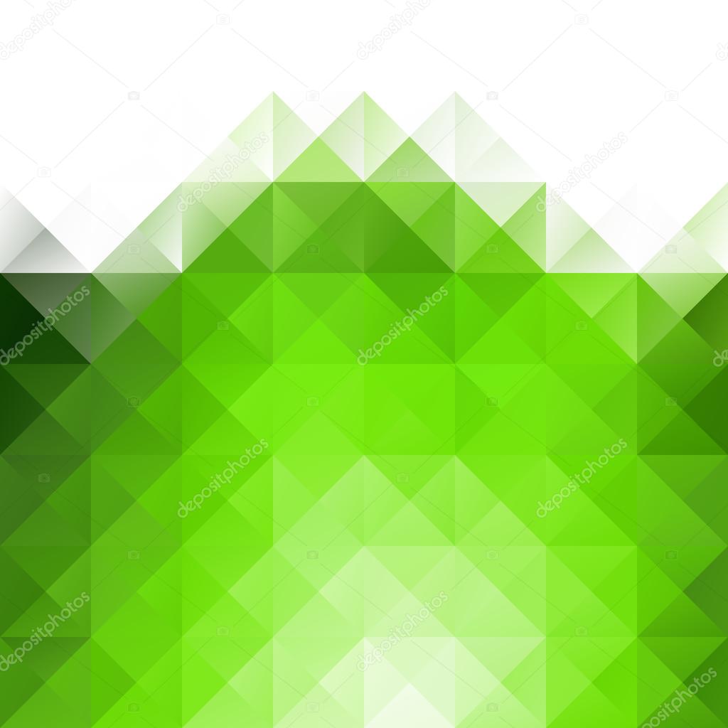 Green Grid Mosaic Background, Creative Design Templates Stock Vector by ...