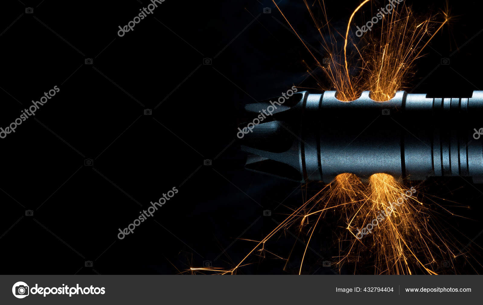 Sparks Flying Muzzle Gun That's Just Been Shot Stock Photo by ©gsagi ...