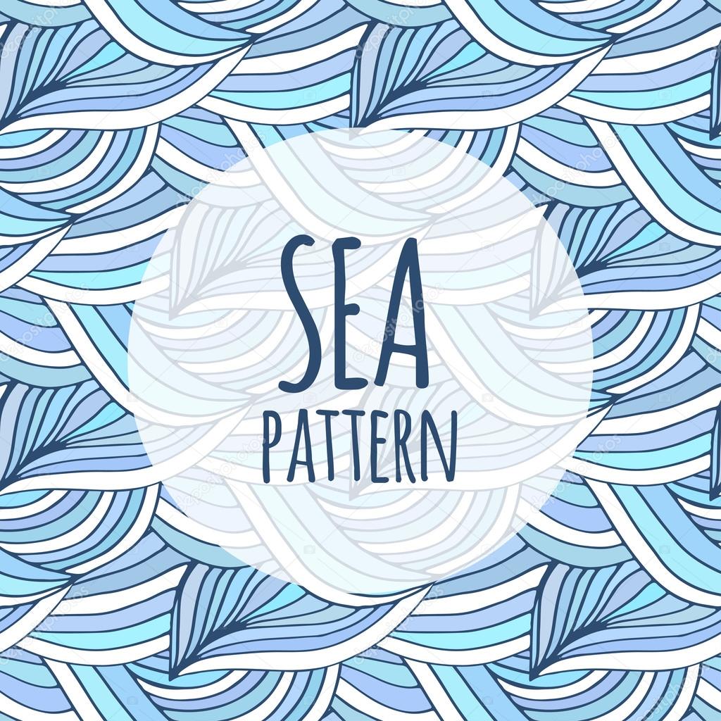 Blue waves vector repeating background. Stock Vector Image by ©m-ion ...