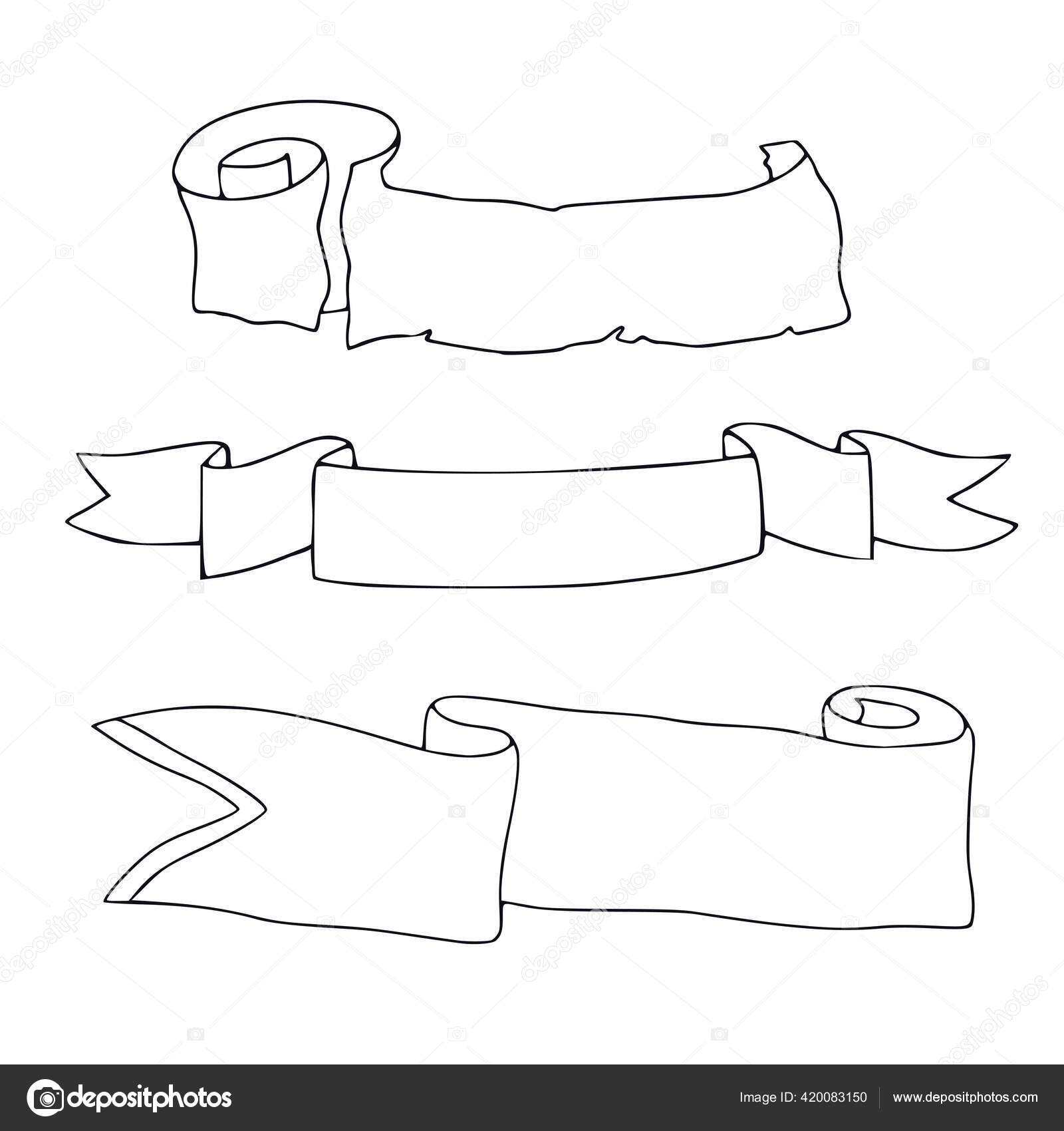 Simple Ribbon Banner Clip Art