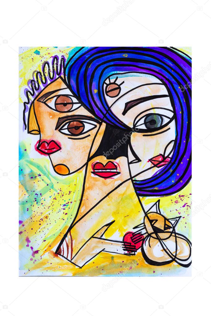 Caras De Arte Abstracto