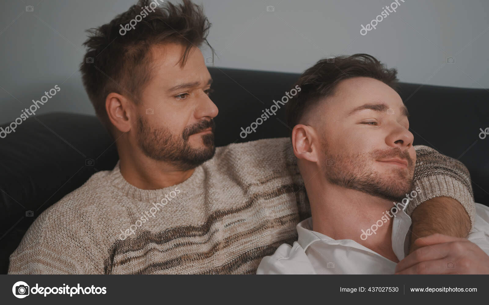 Two Guys Cuddling