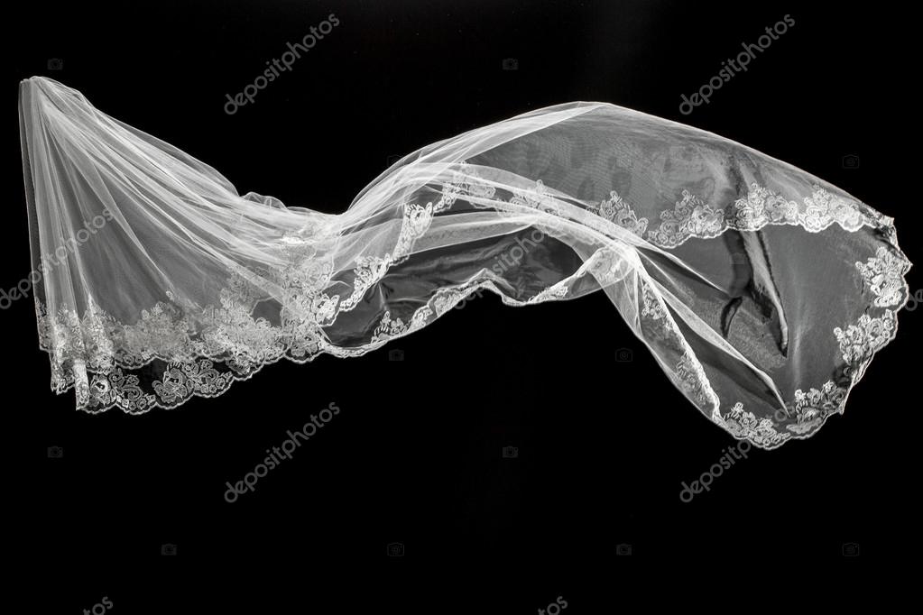 Veil on black background Stock Photo by ©erstudio 106612570