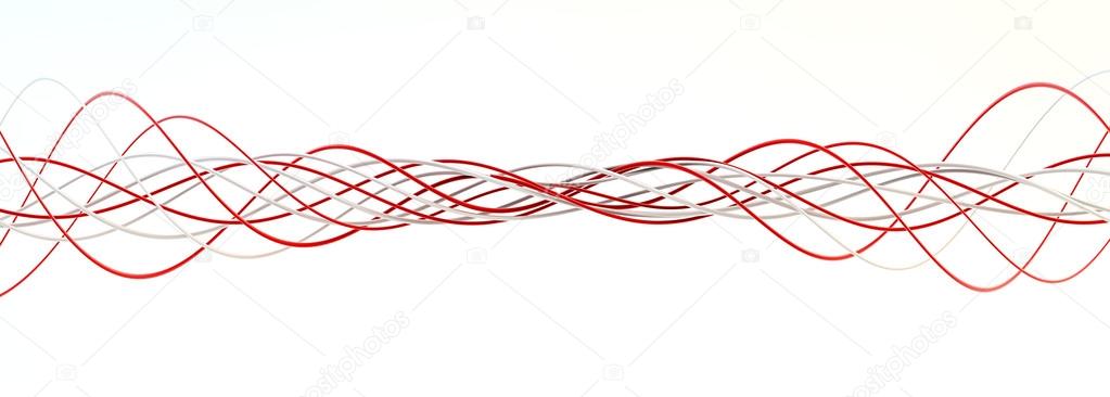 Red and white twist wires — Stock Photo © jules2000 #58978683