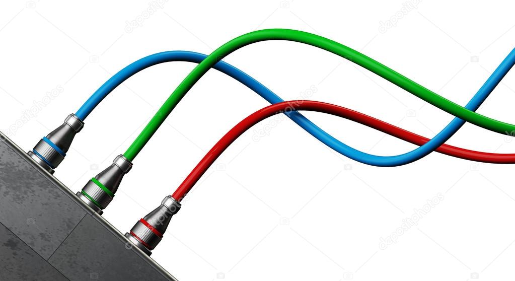 Three RGB cables Stock Photo by ©jules2000 59746213