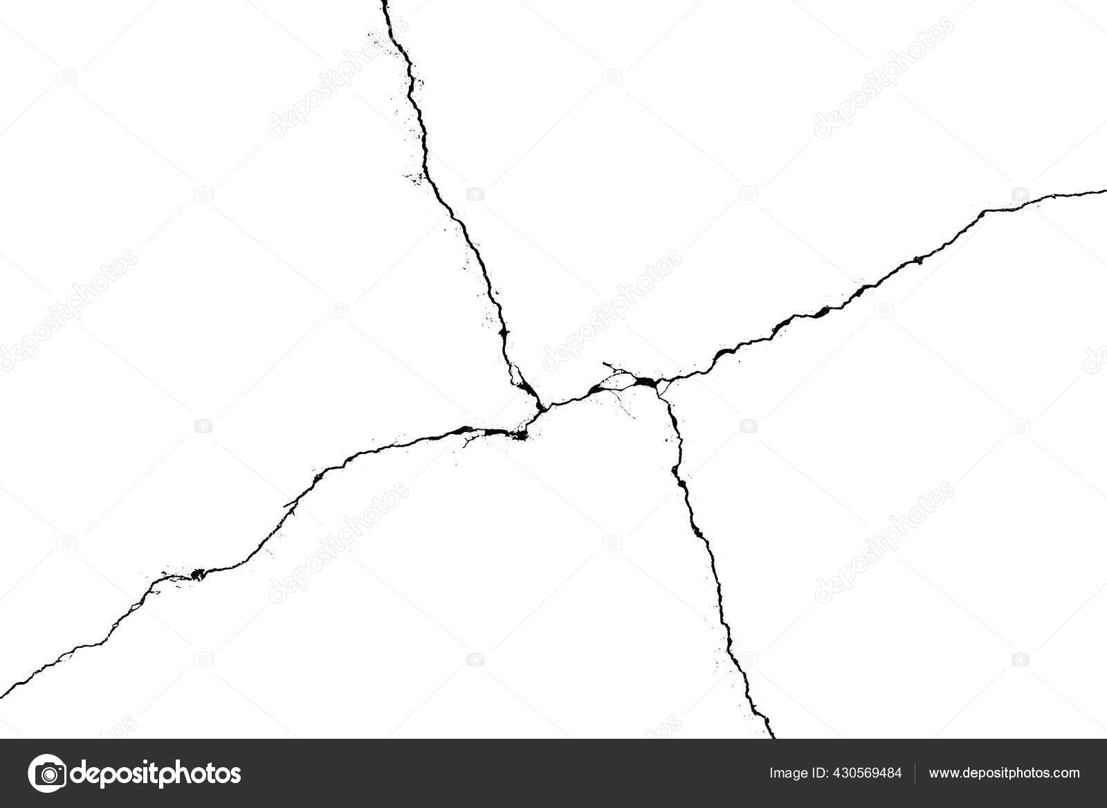 Natural cracks background. Vector overlay texture of cracked surface ...