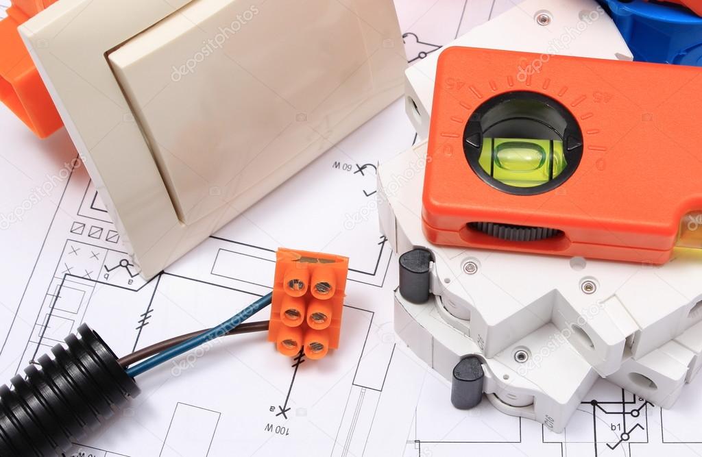 Electrical components, accessories for engineering jobs and diagrams ...