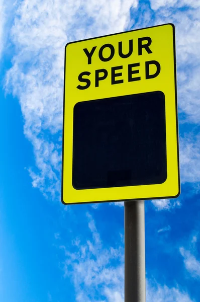 Your Speed Traffic Sign Against Blue Sky Stock Photo by ©ronniechua ...