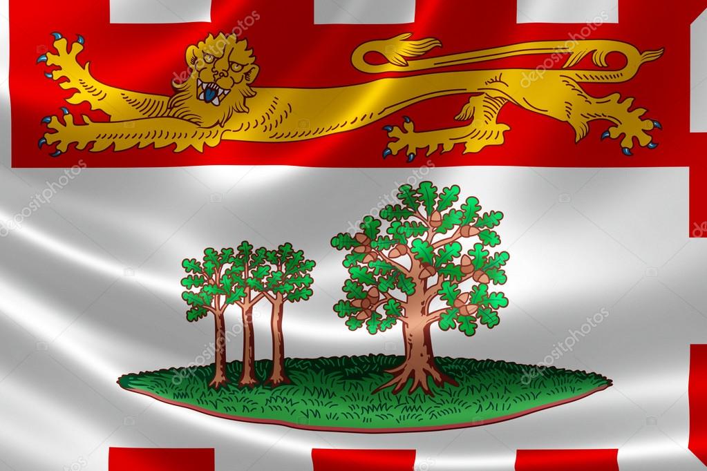 Prince Edward Island Provincial Flag of Canada — Stock Photo ...