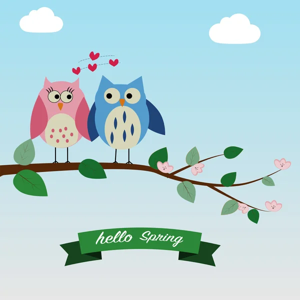 18,452,535 Springtime owls Vector Images | Depositphotos