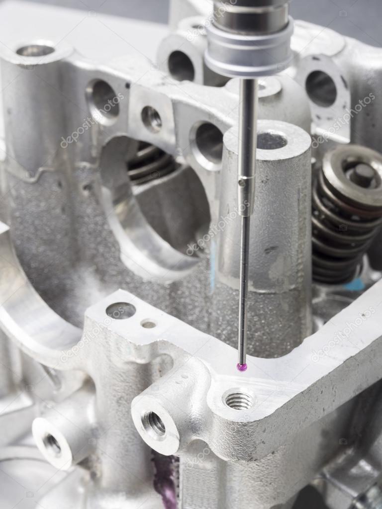 Inspection automotive head cylinder dimension Stock Photo by ...