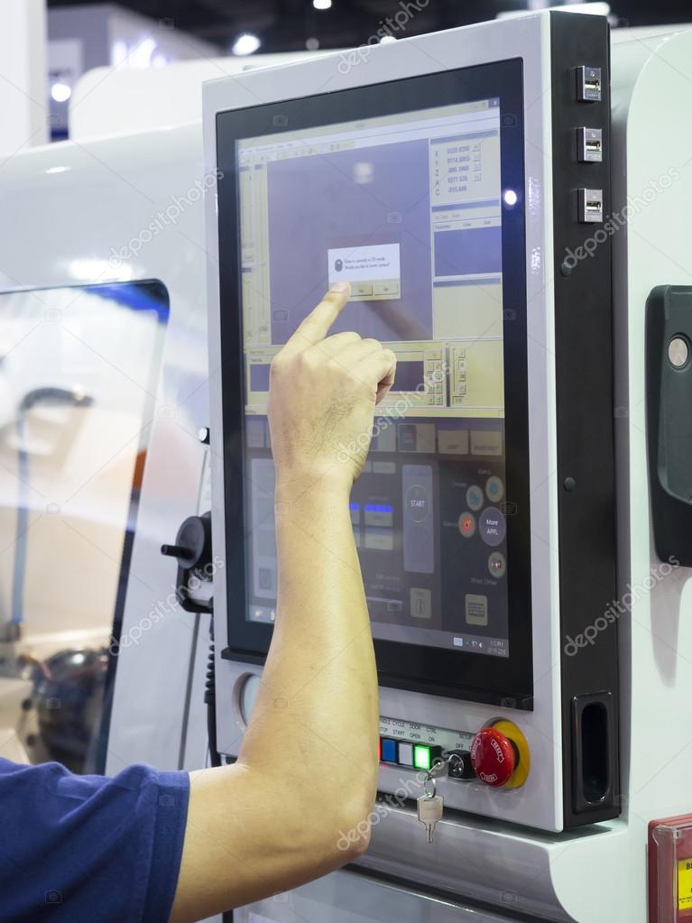 CNC Machine control panel Stock Photo by ©sorapol1150 93921288