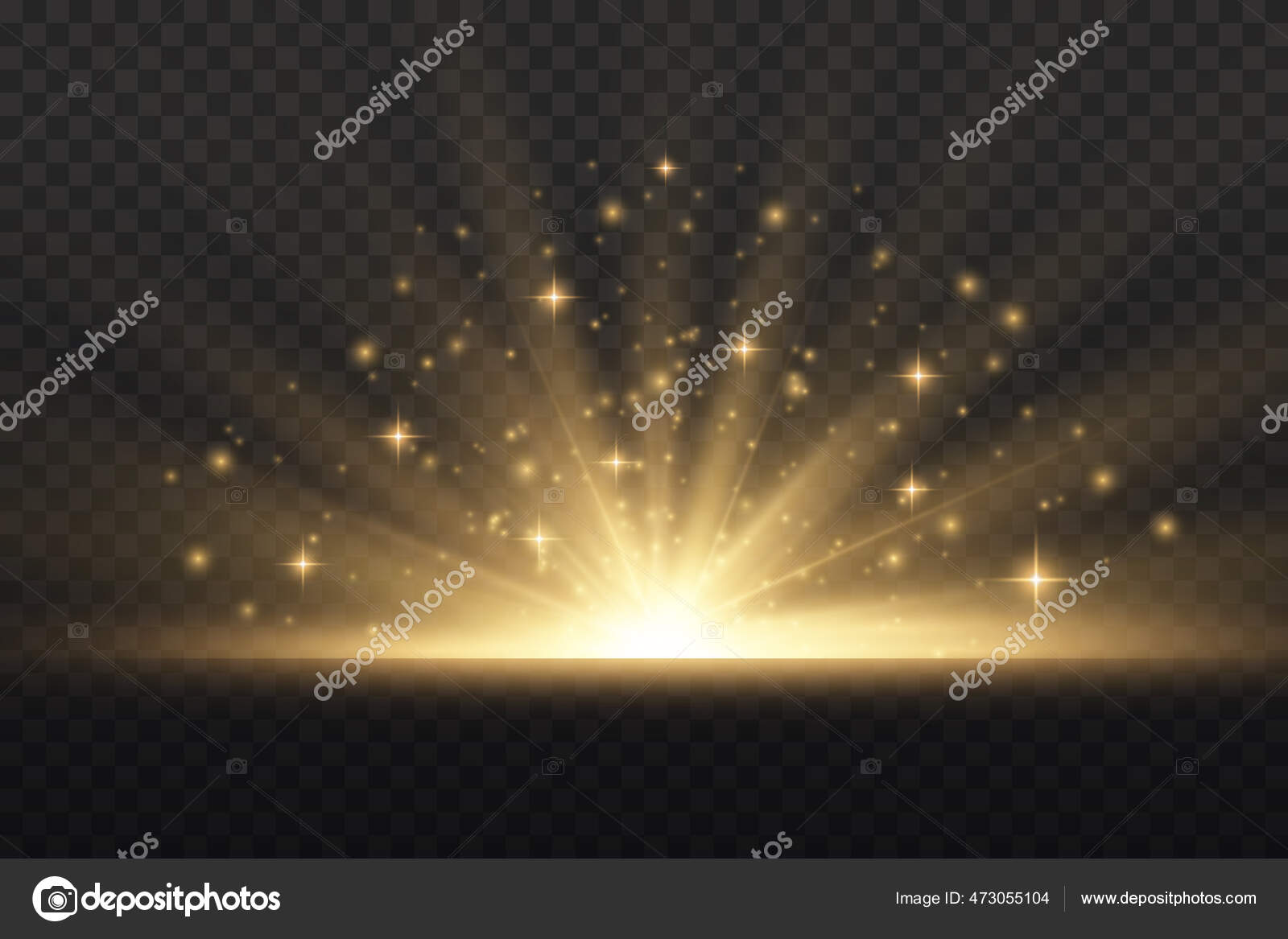 Star explosion, yellow glow lights sun rays. Stock Photo by ...