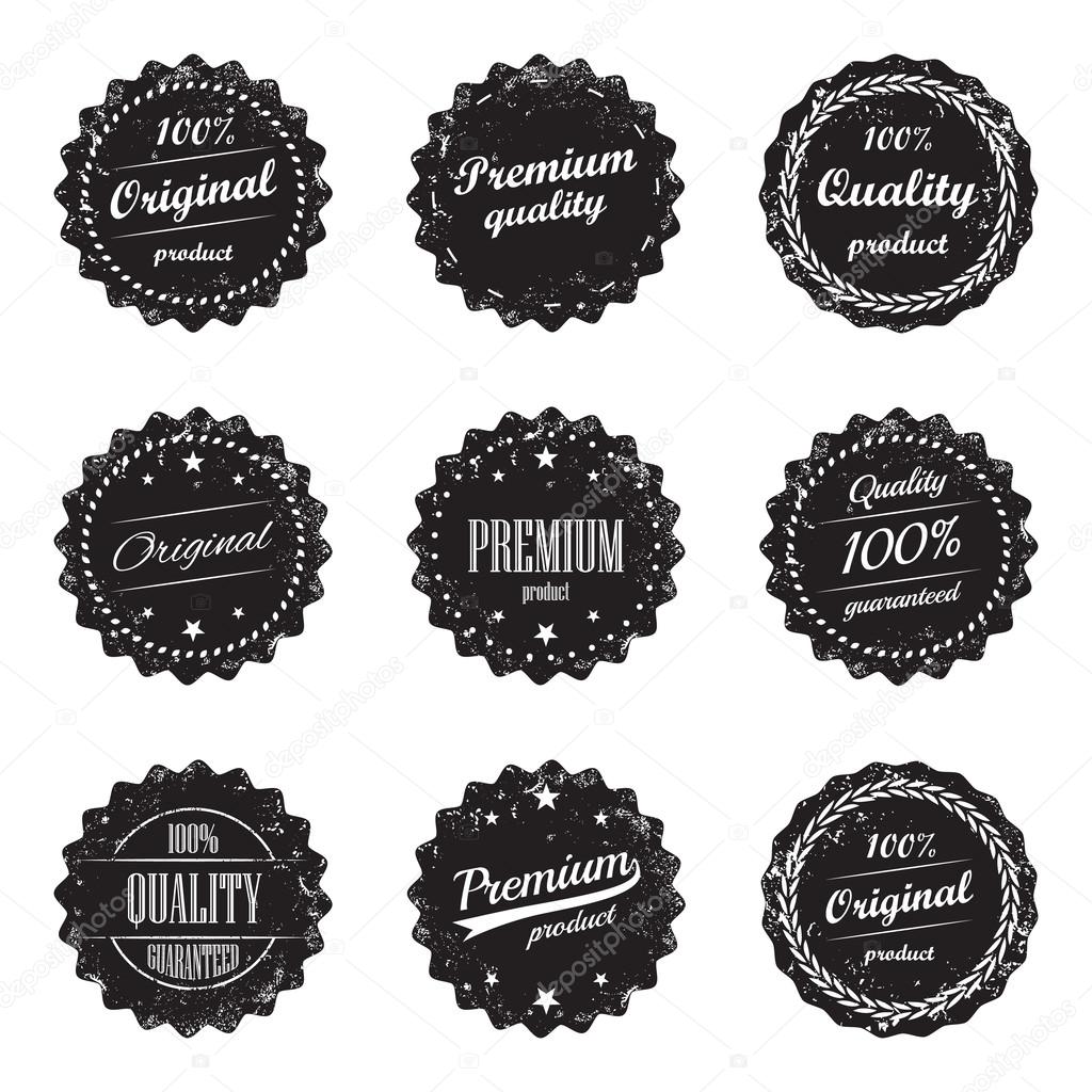 Collection of vintage product labels and signs - premium quality and ...