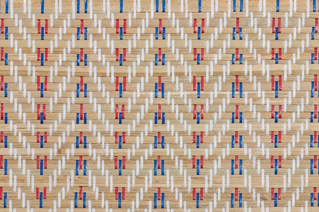 Artesanal tejido textura tailandés sedge mat fondo — Foto de stock ...