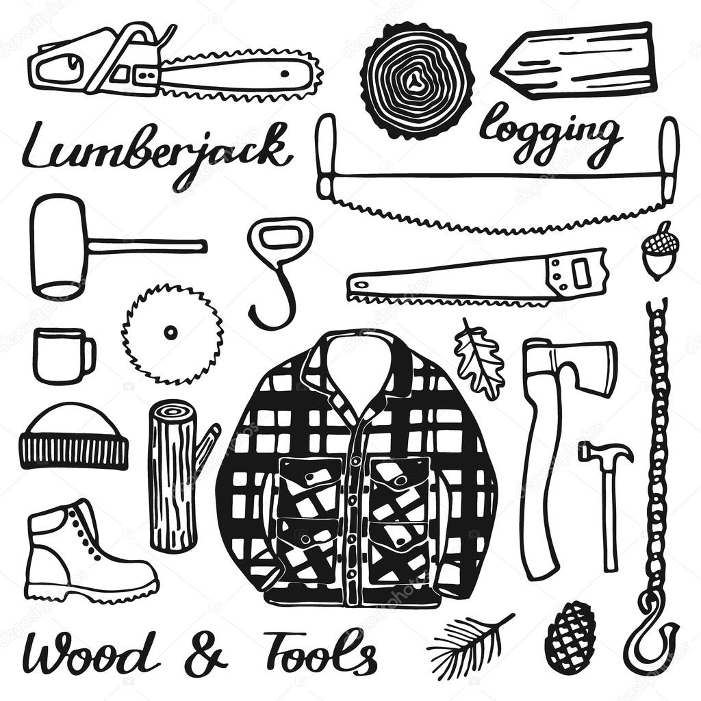Logging Equipment Clipart