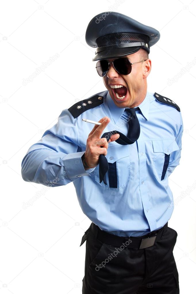 Angry Police Officer