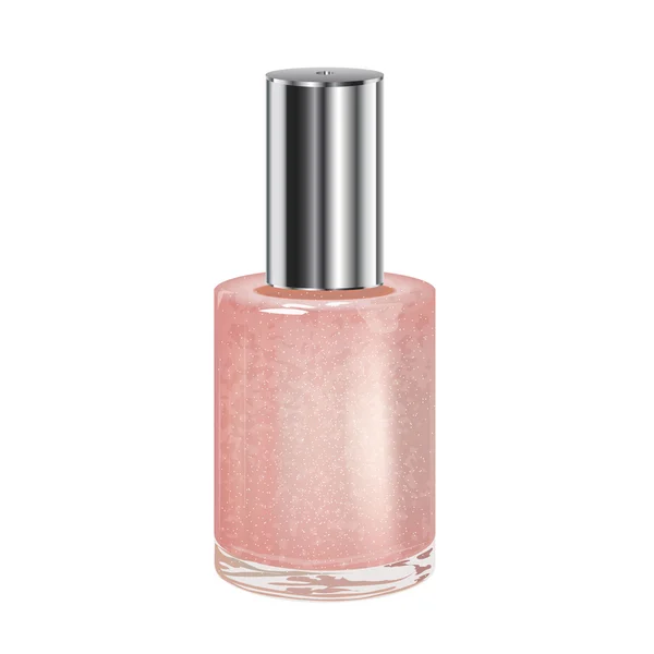 Nail polish with silver cap. Vector object. Stock Vector Image by ...