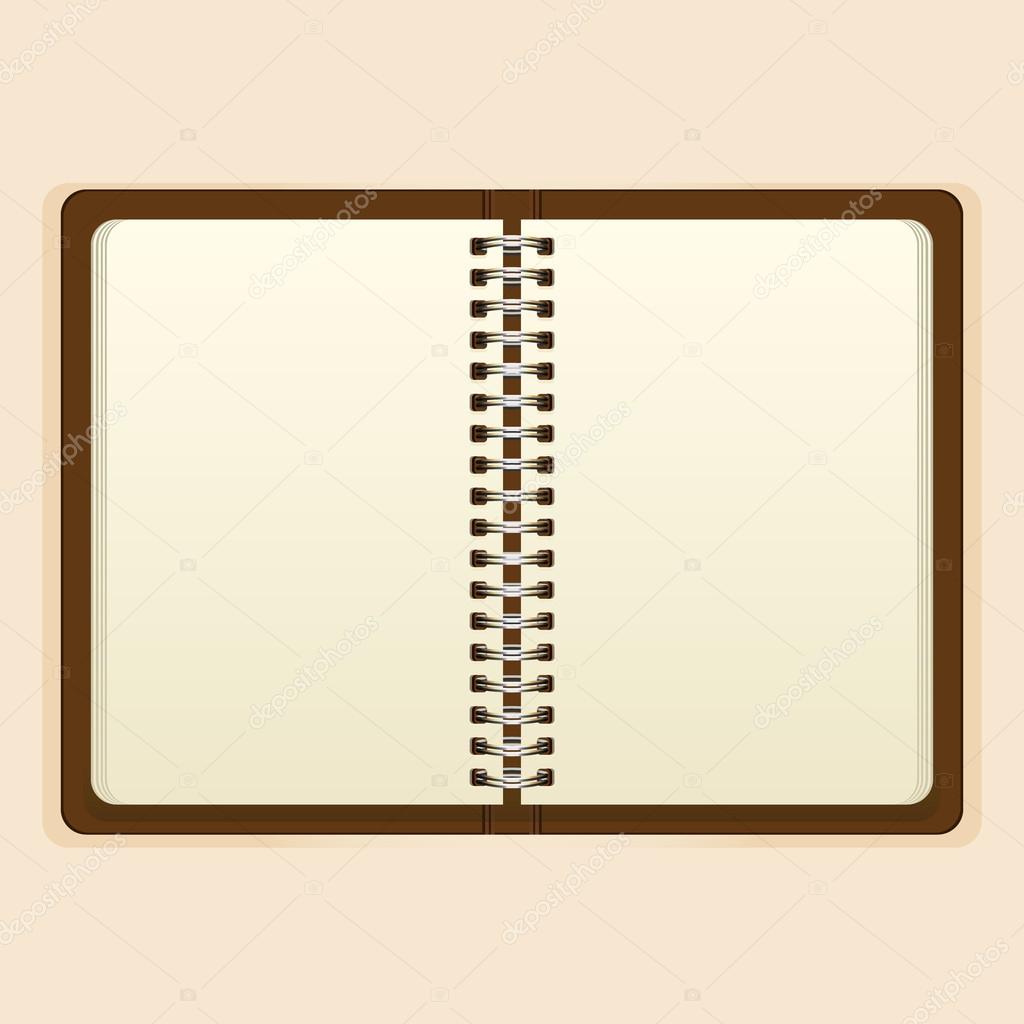 Open notebook vector Stock Vector Image by ©Lyusjen #52269759