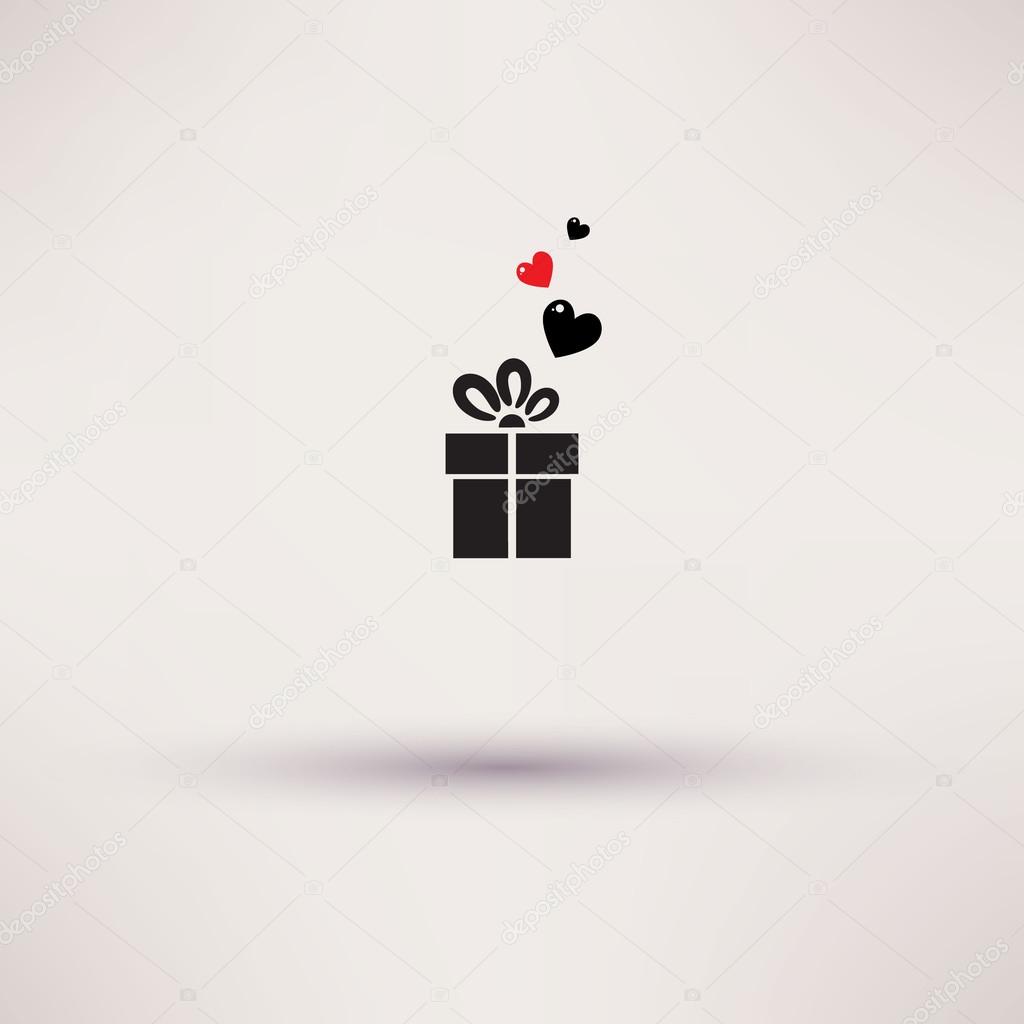 Pictograf a del icono del regalo 2024