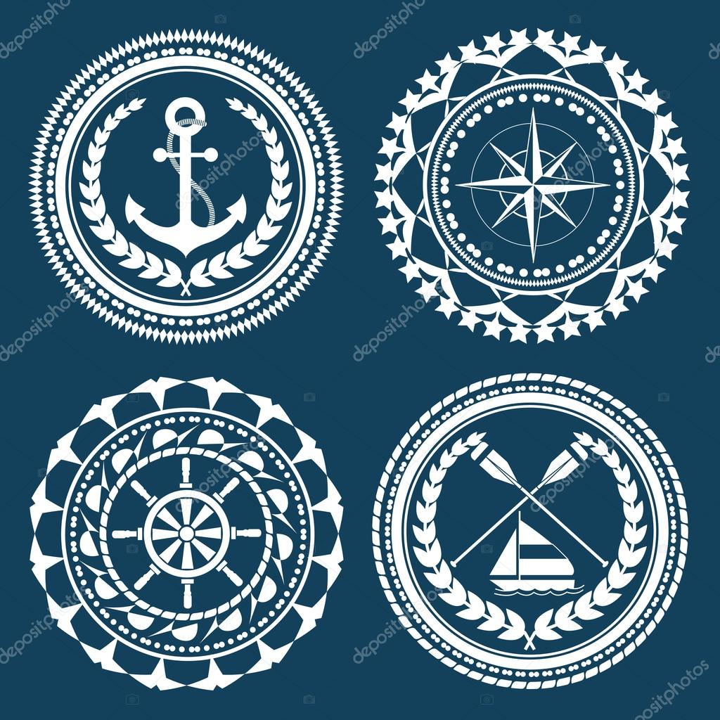 Nautical Symbols Stock Vector Image by ©PstockOwn43 #66930331