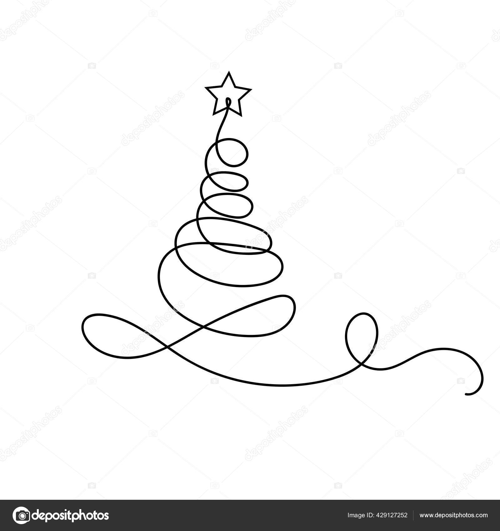 Christmas Tree Star Drawing