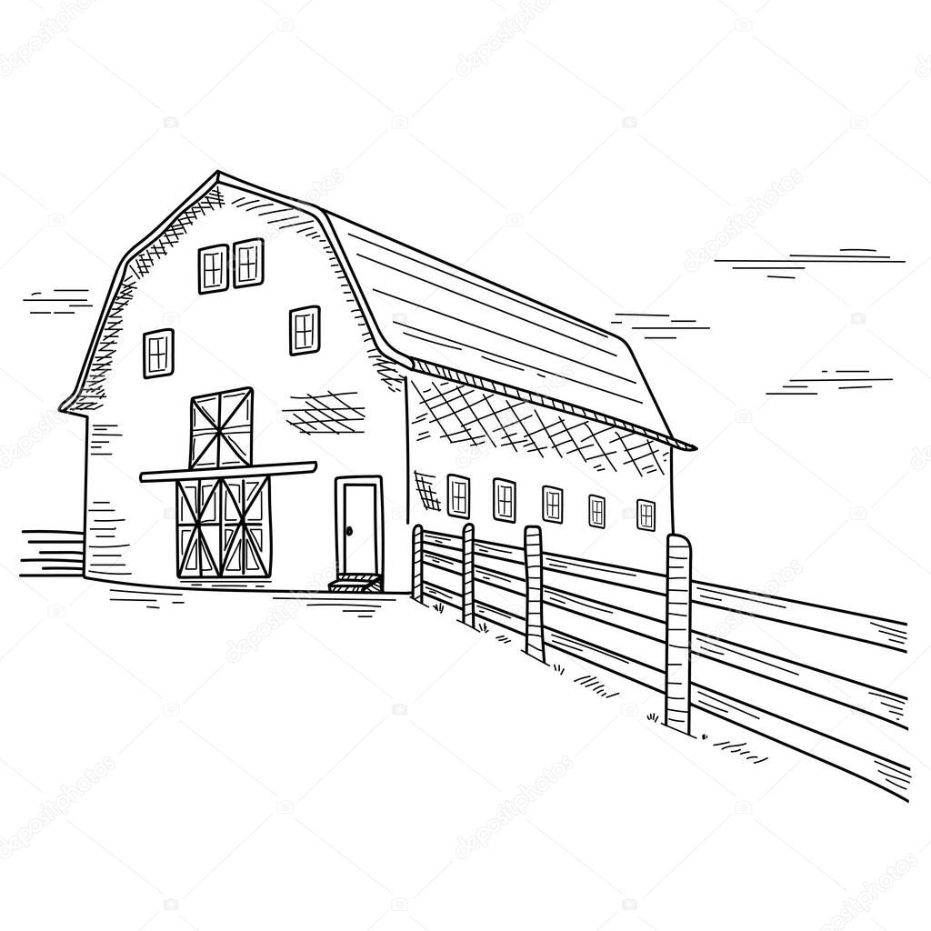 Silueta De Granja Vector Vectores De Siluetas Animales Granja