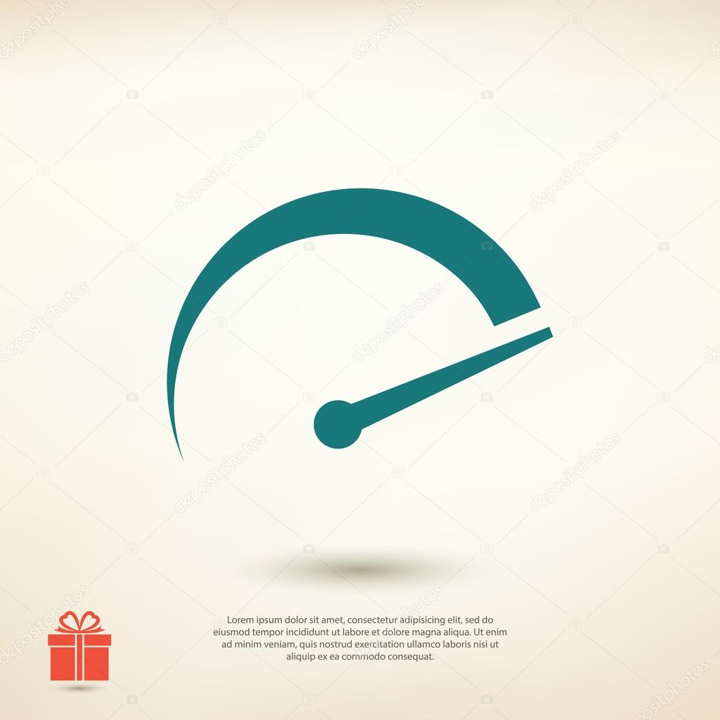 Signo de icono de tacómetro Vector de stock por ©Best3d 100300818