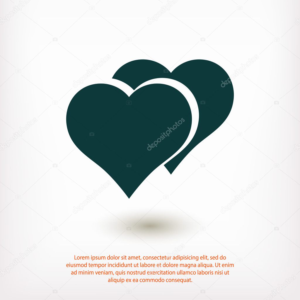 Heart sign icons Stock Vector by ©Best3d 100300902