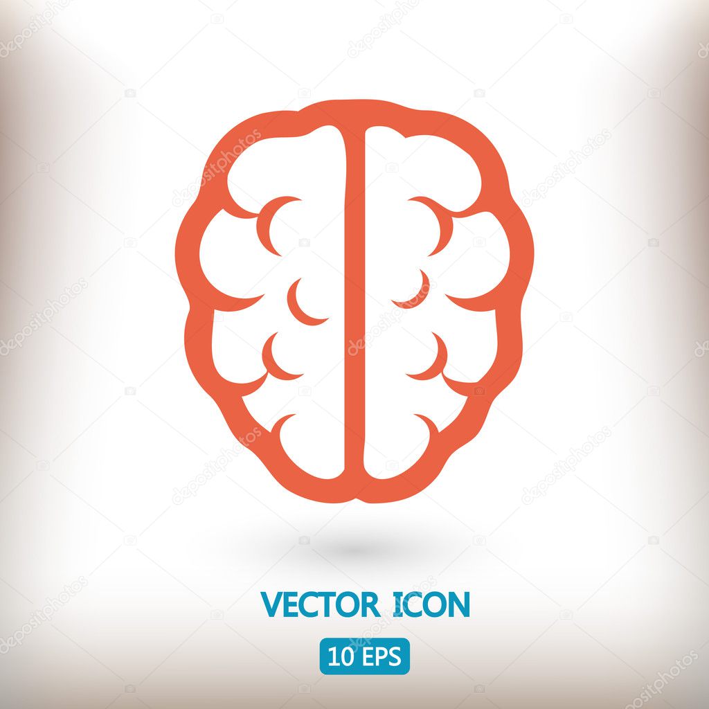 Brain icon illustration. Stock Vector by ©Best3d 100306140
